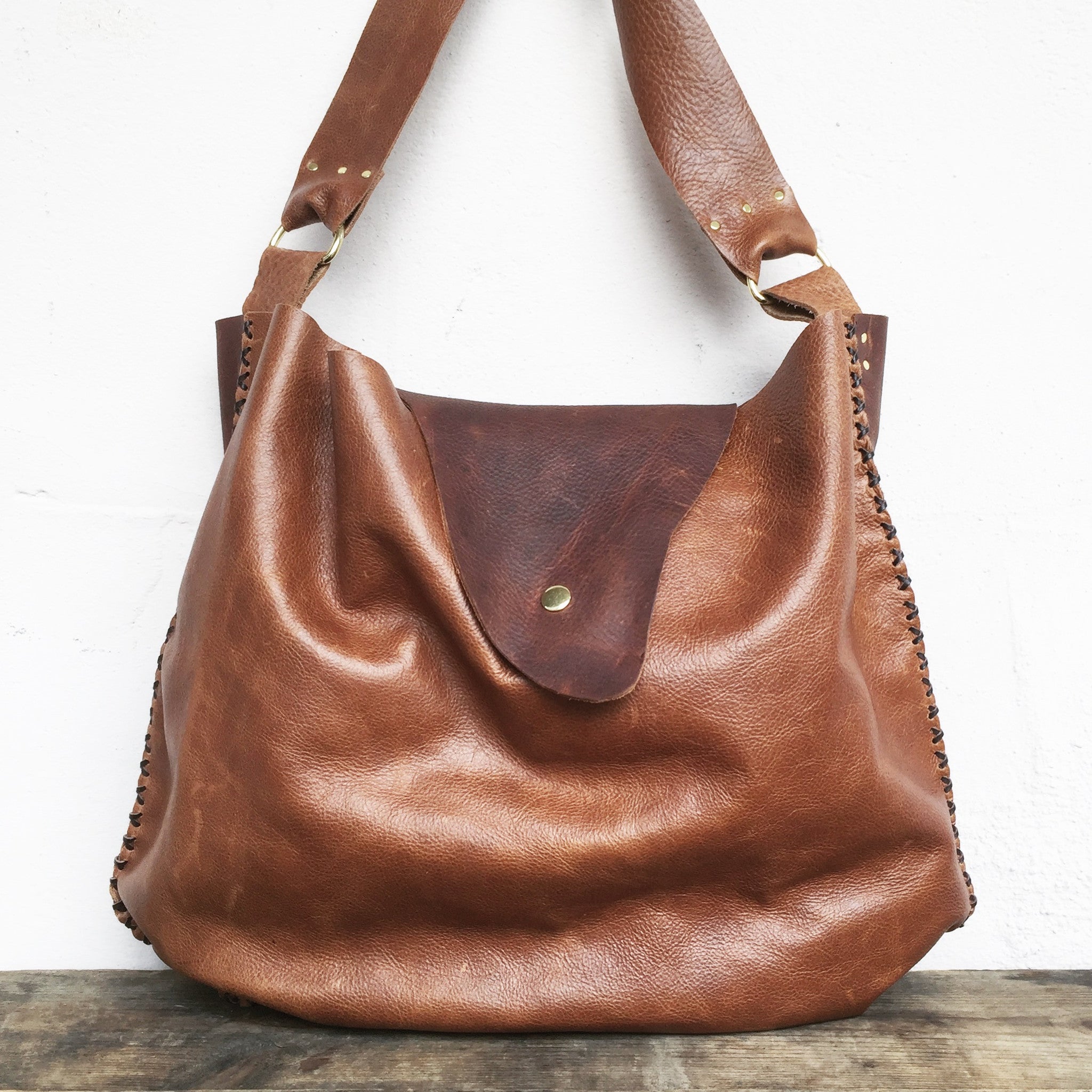 Distressed Leather Bag – Amy DiGregorio